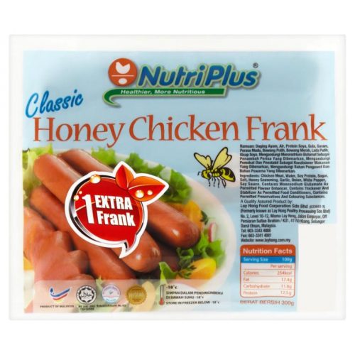 82 Nutriplus Classic Honey Chicken Frankfurter 300Gm/Pack - Farm2Home ...